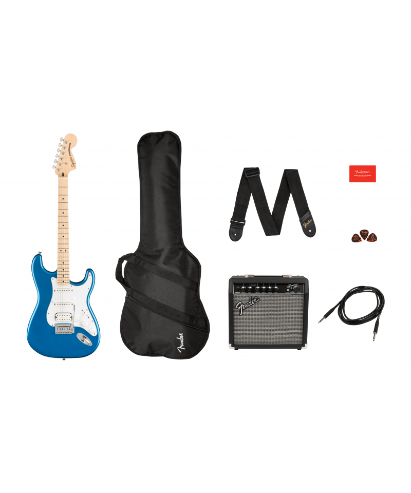 COMBO DE GUITARRA ELECTRICA AFFINITY CON AMPLIFICADOR Y ACCESORIOS (AZUL)